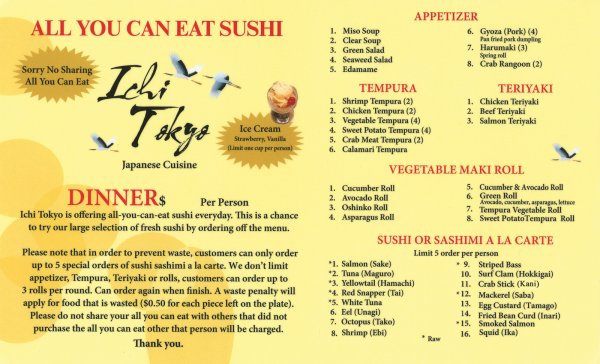 All You Can Eat - Sushi Rochester MN - Japanese restaurants, bar in ...